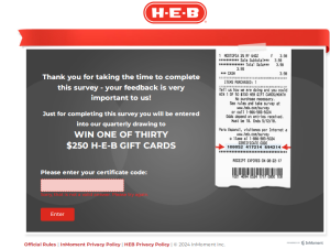 Www.heb.com/survey @ Take HEB Survey Win $100 Gift – Family Dollar Survey